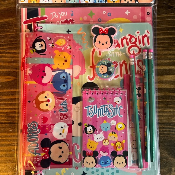 Disney | Other | Disney Tsun Tsum 1 Piece Stationery Set School ...